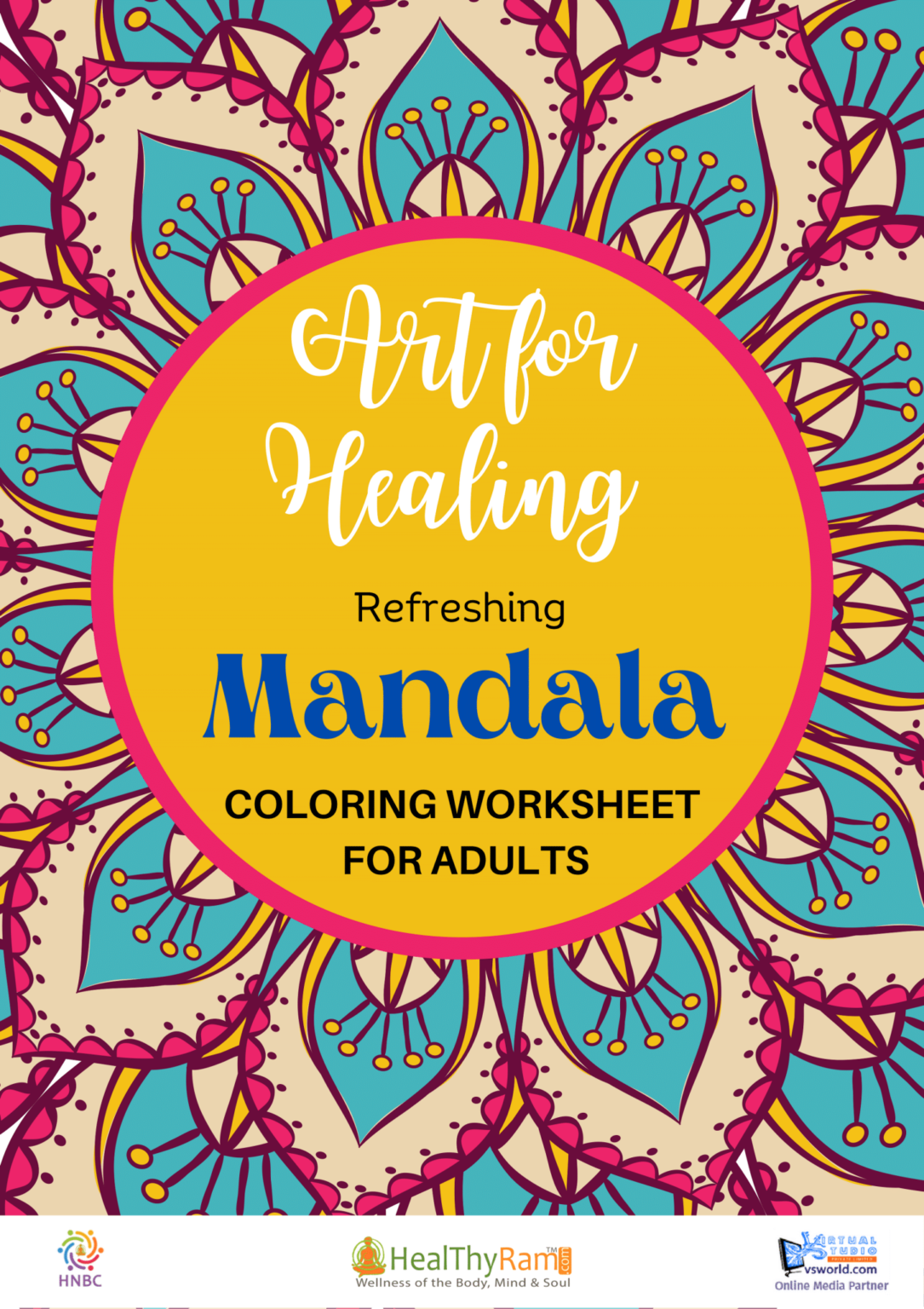 Mandala Workbook – Art for Healing – Downloadable – HealThyRam.com
