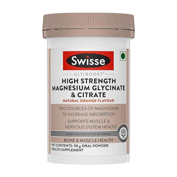 Swisse Magnesium Glycinate & Citrate Powder - Maximum Absorption ...